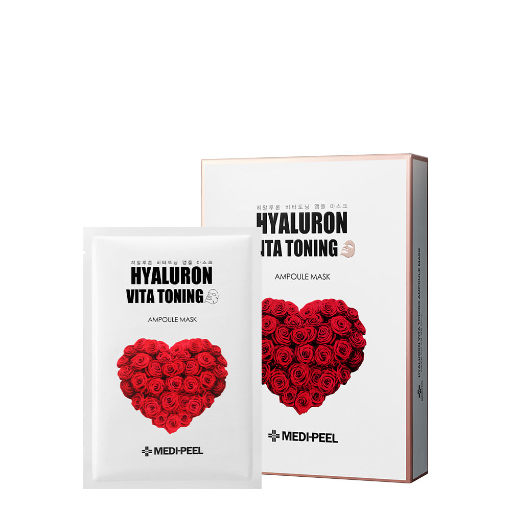 [MediPeel] Hyaluron Vita Toning Ampoule Mask 1SET(30ml * 10ea) | Mask Sheets | Rafuta