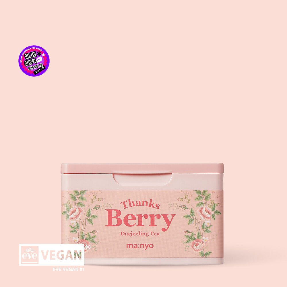 [Manyo Factory] Thanks Berry Darjeeling Tea Mask Sheet 1EA(30Sheets ...